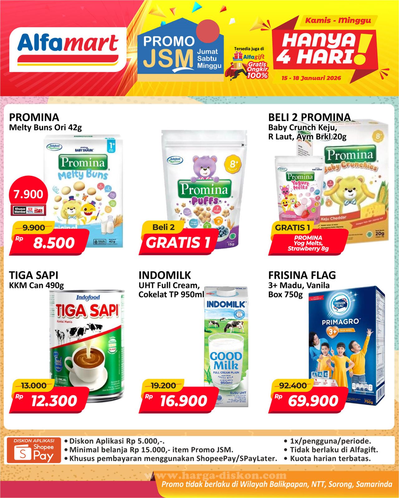Promo ALFAMART Akhir Pekan Promo JSM 15 - 18 Januari 2026 • SoPasti.Com