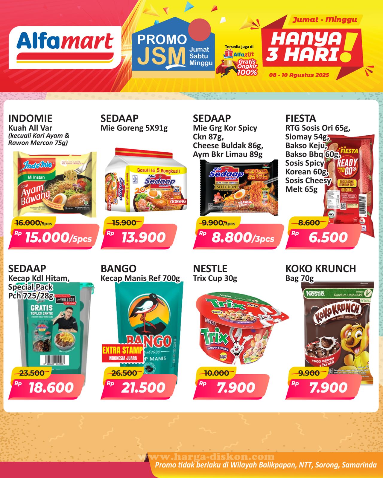 Promo ALFAMART Akhir Pekan Promo JSM 8 - 10 Agustus 2025 • SoPasti.Com