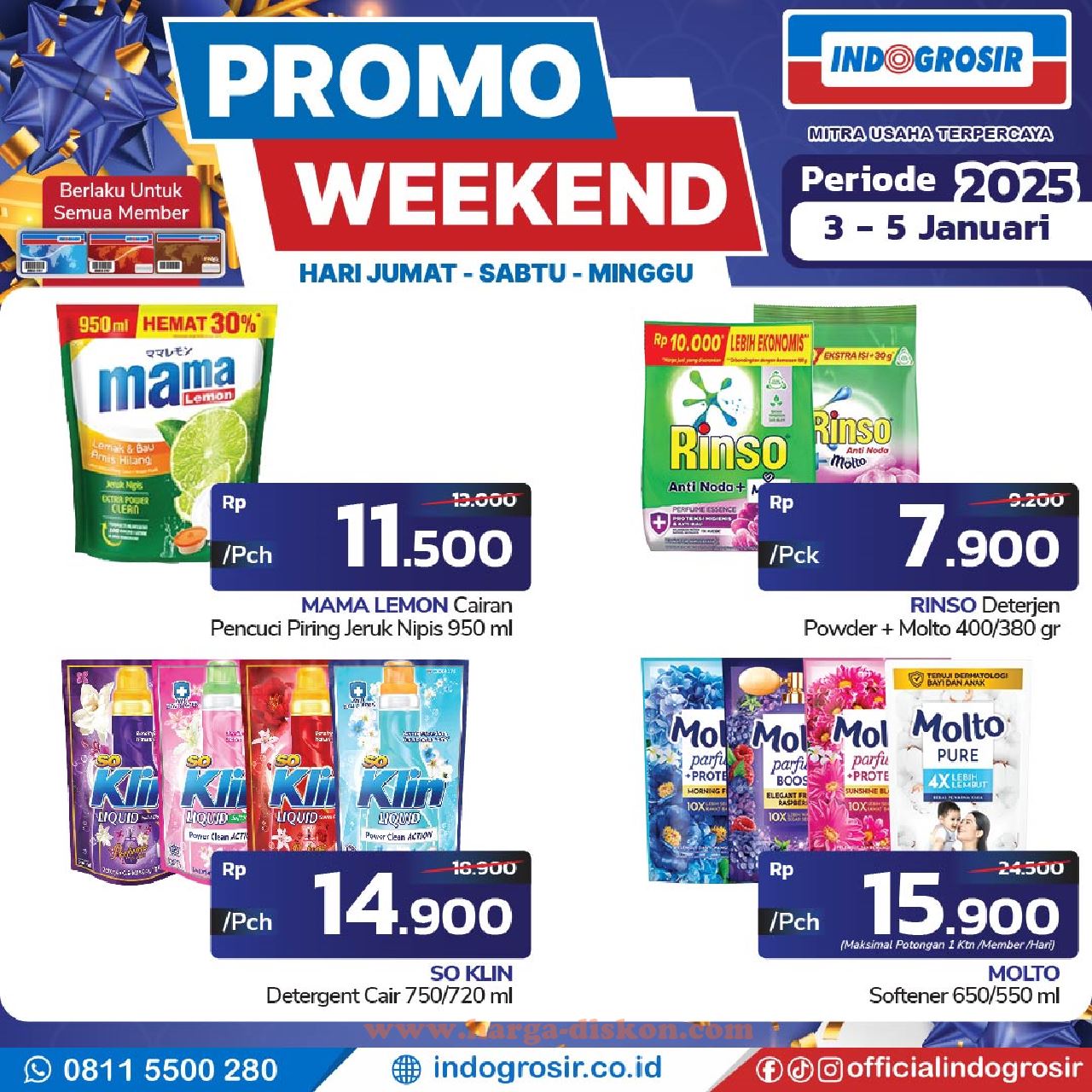 Promo INDOGROSIR Akhir Pekan 3 - 5 Januari 2025 • SoPasti.Com