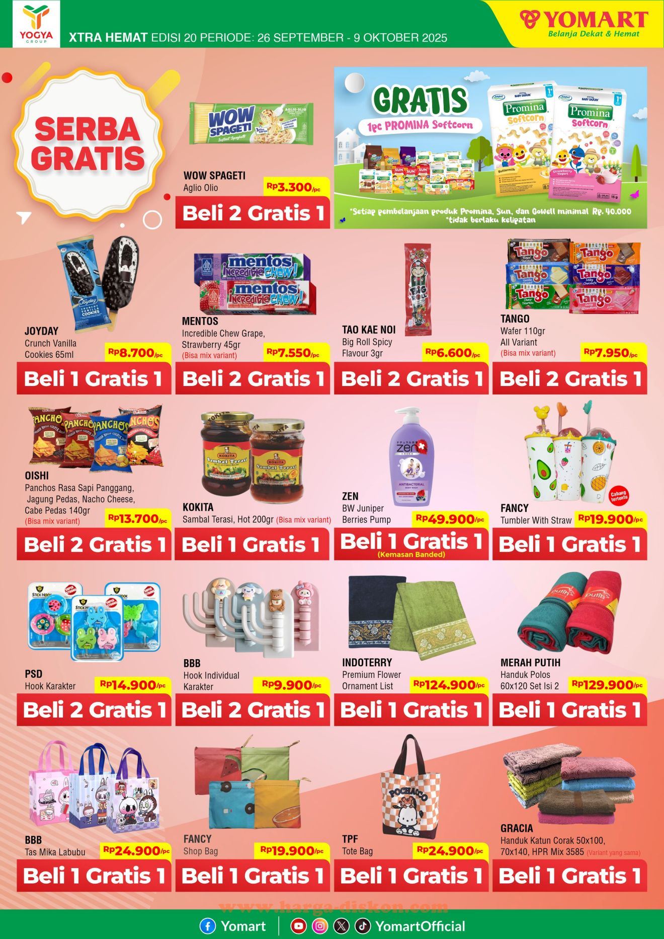 Katalog Promo Yomart Terbaru 26 September – 9 Oktober 2025 – SoPasti.Com